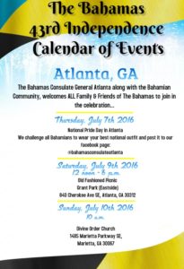 Bahamas Consulate Atlanta Schedule of Events In celebration of our 43rd ...